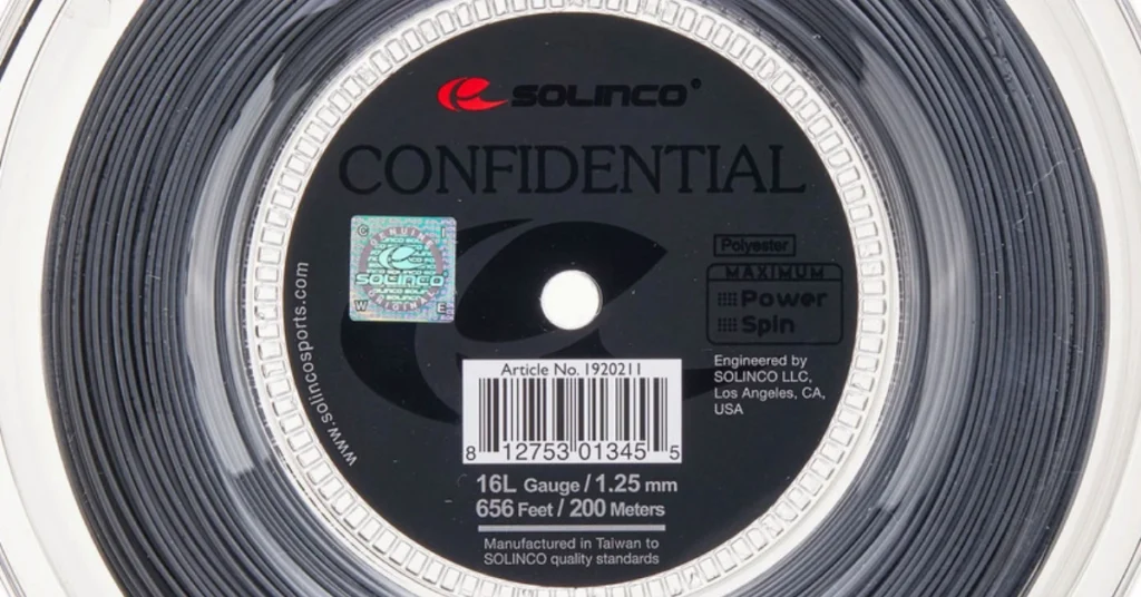 Solinco Confidential Tennis String Review